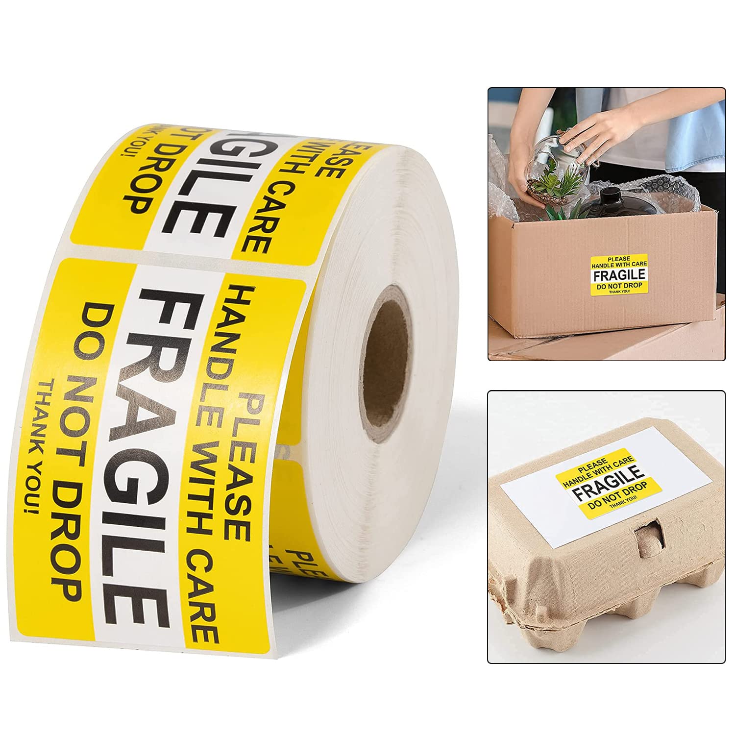 Buy Fragile Sticker Fragile Stickers 3 x 2 Inch 500 Labels/Roll Please ...