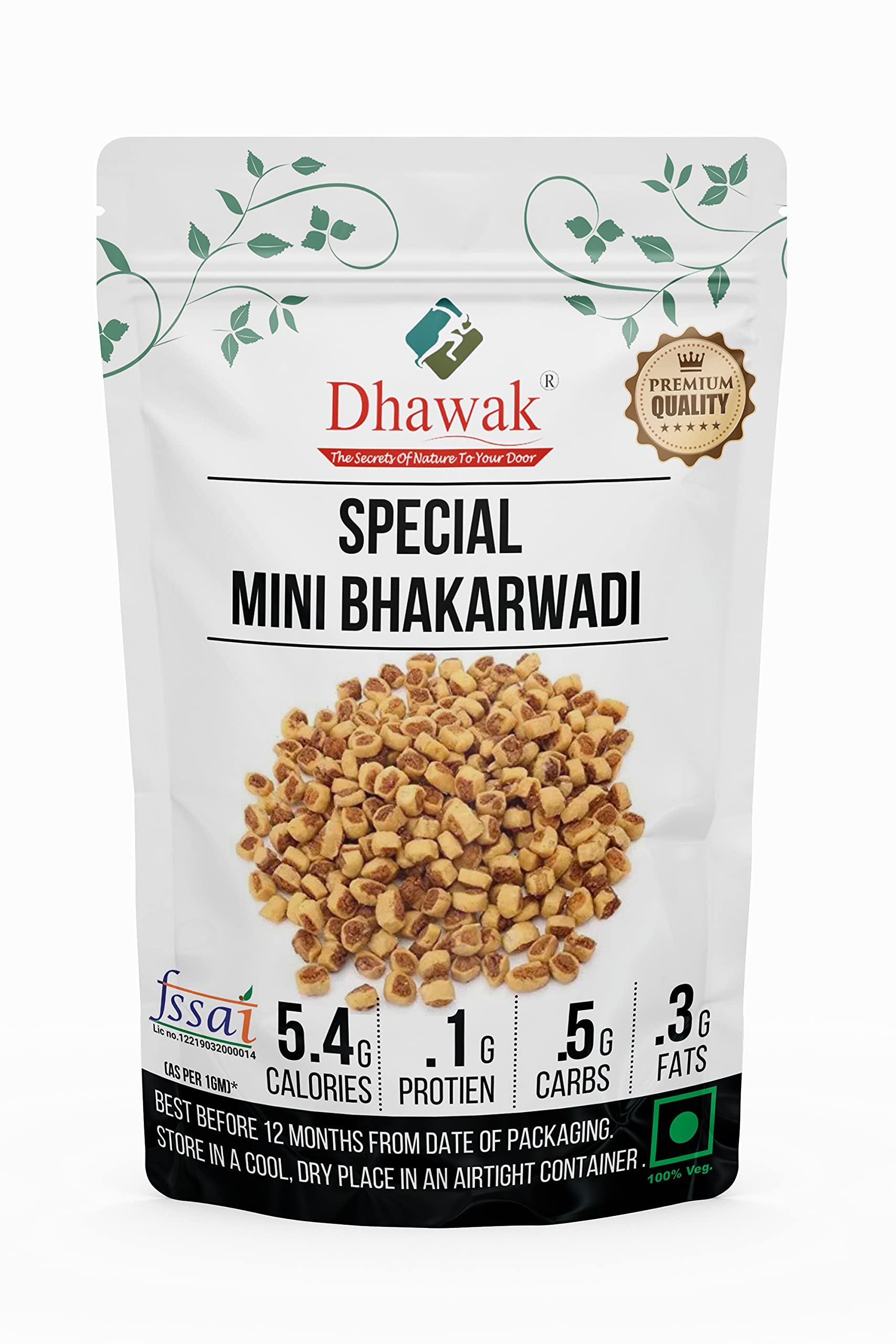 Dhawak Special Mini Bhakarwadi - 400 GMS. [Crunchy, Light and ...
