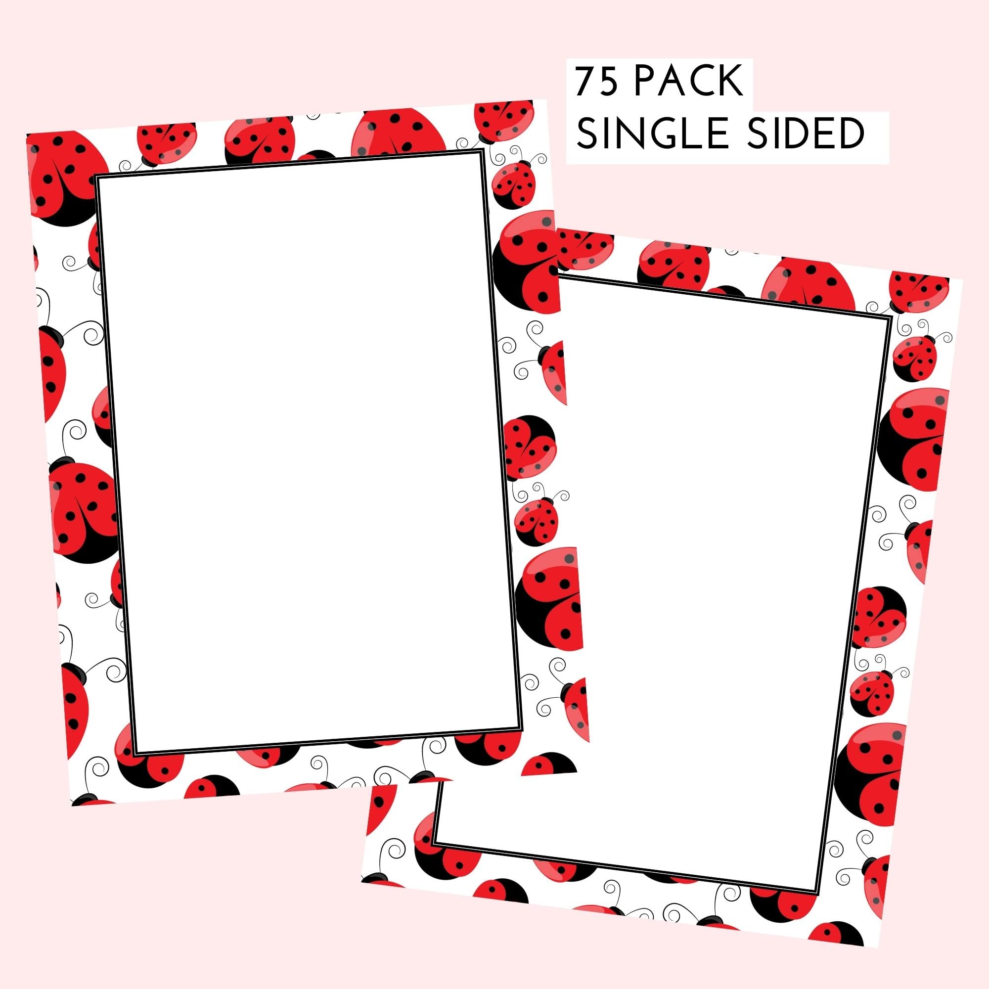 Ladybug Stationery Paper Engraved Ladybug Note | Crane Stationery