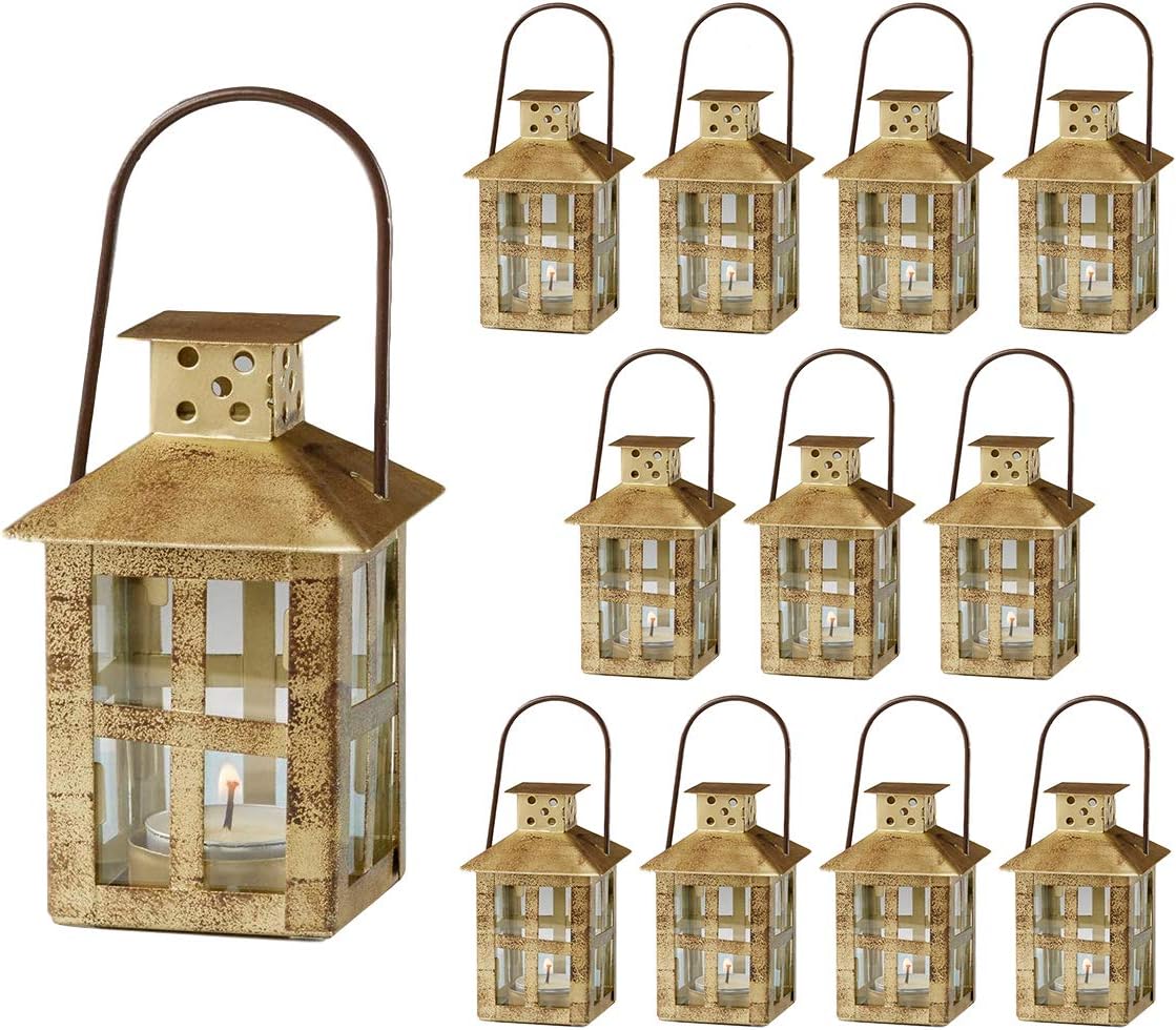 Amazon.com: Kate Aspen Decorative Lanterns Candle Holder Set of 12 ...