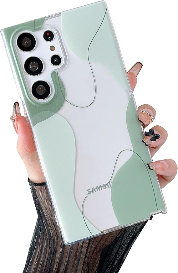 Amazon.com: DEFBSC Compatible with Samsung Galaxy S24 Ultra Case, Soft Shaped Art Design with ...