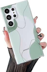 Amazon.com: DEFBSC Compatible with Samsung Galaxy S25 Ultra Case, Soft Shaped Art Design with ...