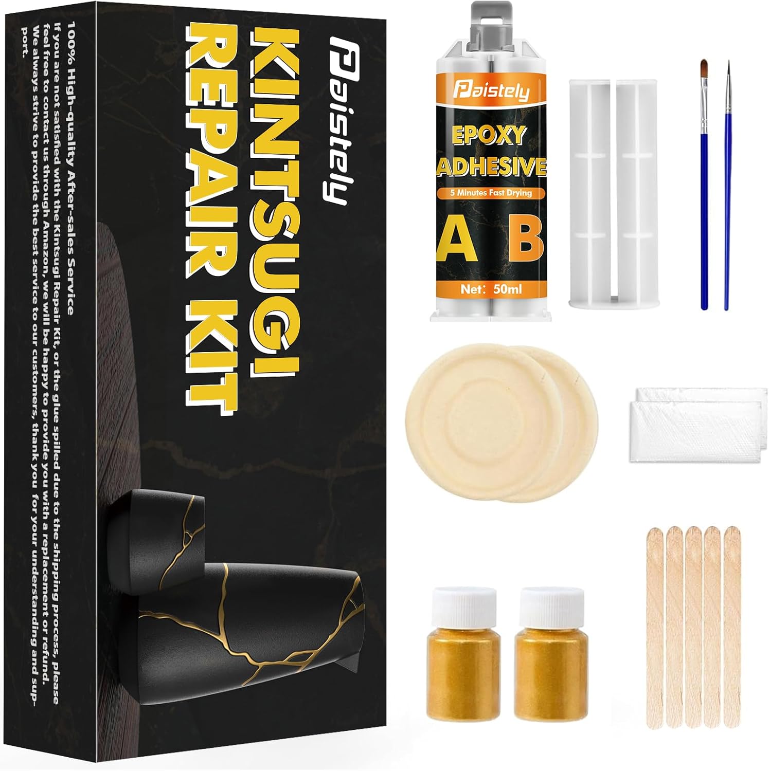 Amazon.com: Kintsugi Repair Kit Gold, Kintsugi Kit Repairs Broken ...