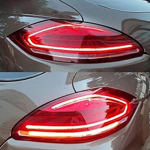 Amazon.com: IsuZi Red Full LED Lights For Porsche Panamera 970 2011 ...