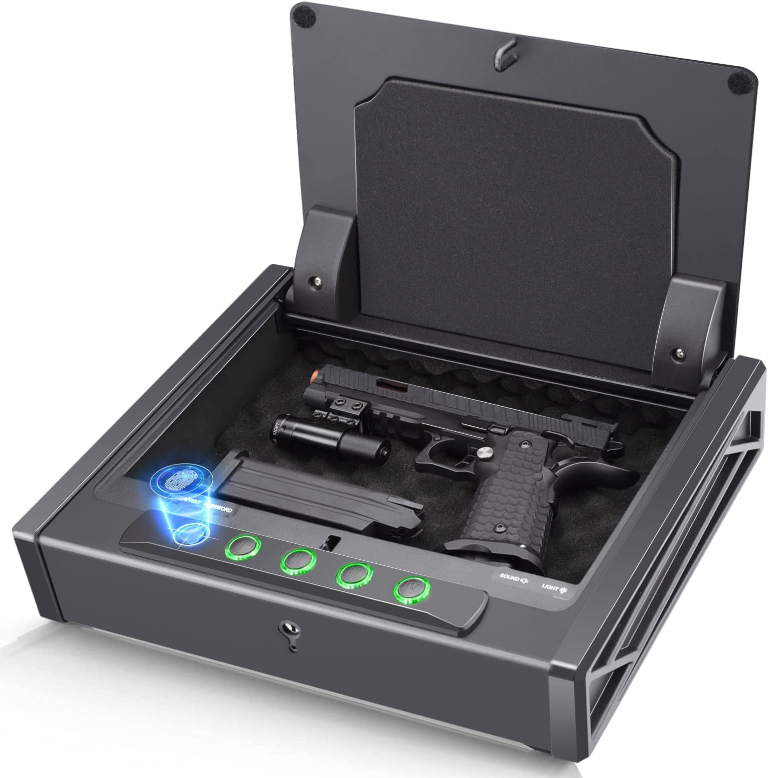 Amazon.com: Sciener Biometric Gun Safe for Handgun Fingerprint Pistol ...