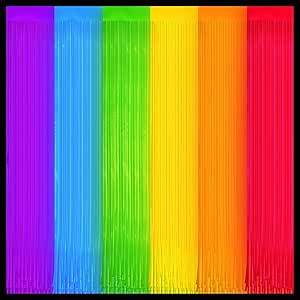 Amazon.com : 6 Pack Glow in The Dark Curtains Party Supplies 6.6 x 3.3 ...