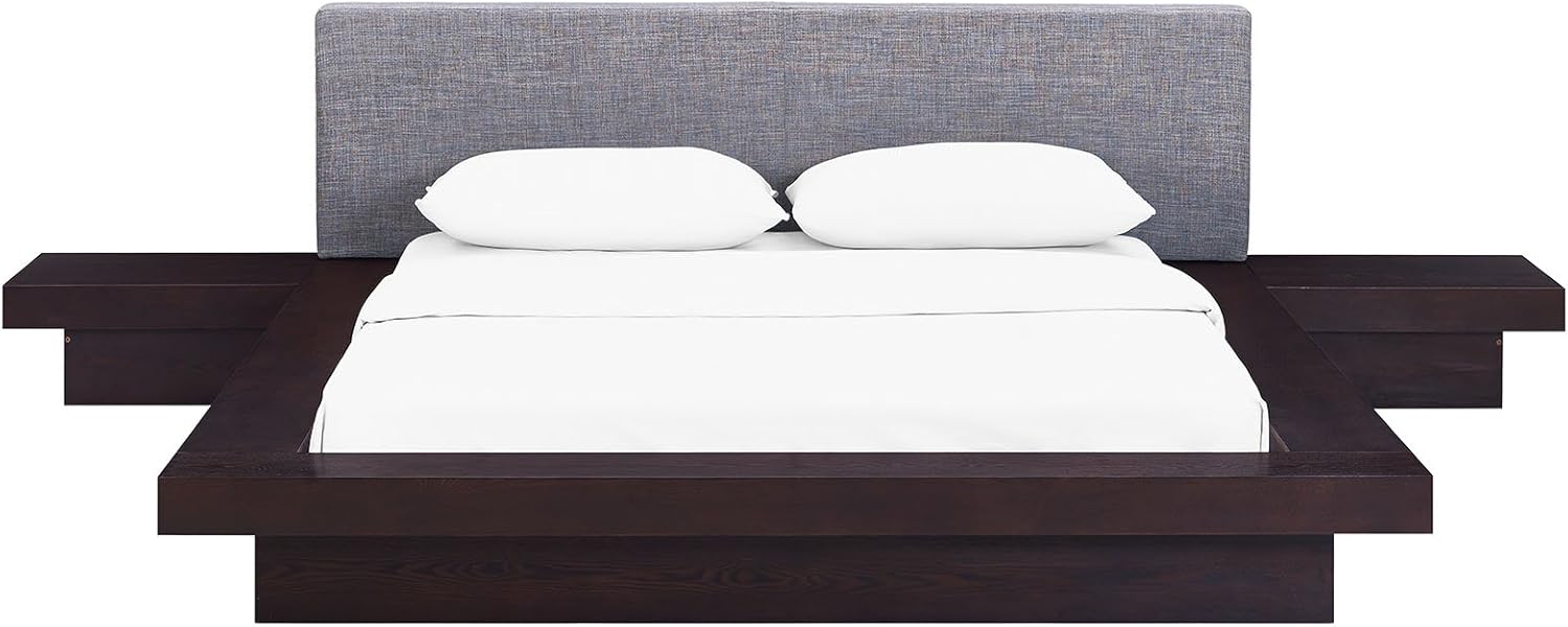 Amazon.com - Modway Gunner 3 Piece Queen Fabric Bedroom Set WL-05563-MW