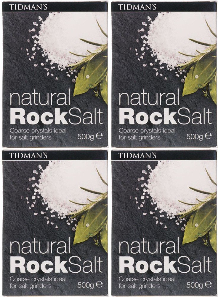 Amazon.com : (4 Pack) - Tidmans - Rock Salt | 500g | 4 Pack Bundle ...