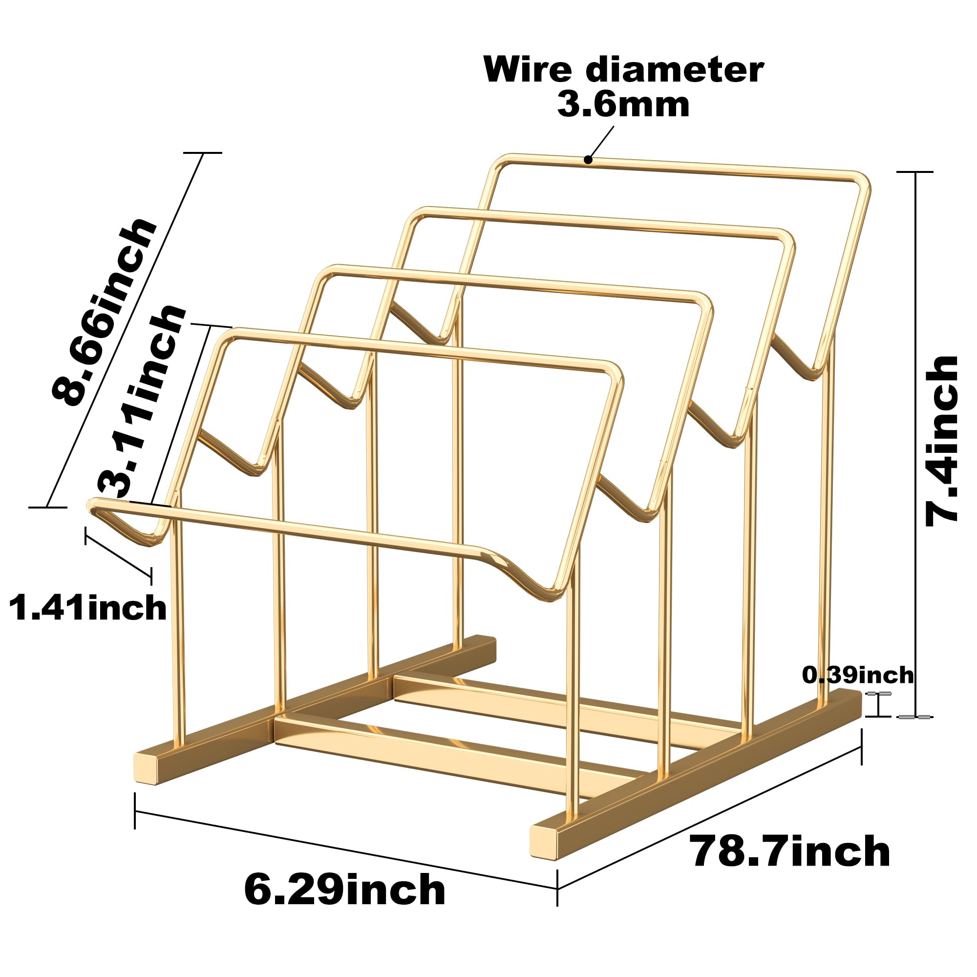 Snapklik.com : MYOYAY 4 Steps Clutch Purse Display Rack Metal Wallet ...