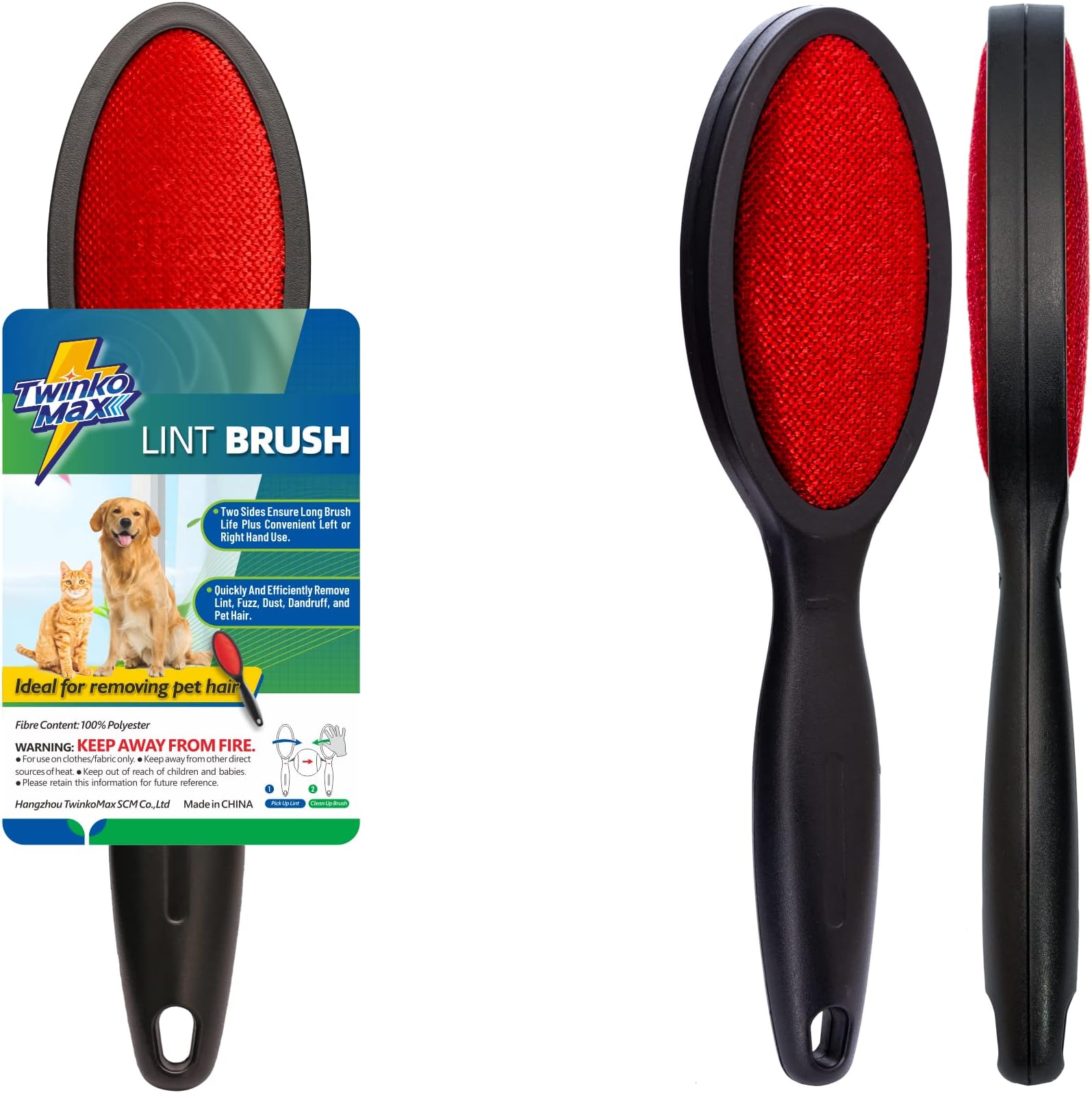 Amazon.com: ezclean 3 Pack, 3 Colors, Lint Brush for Clothes, Furniture ...