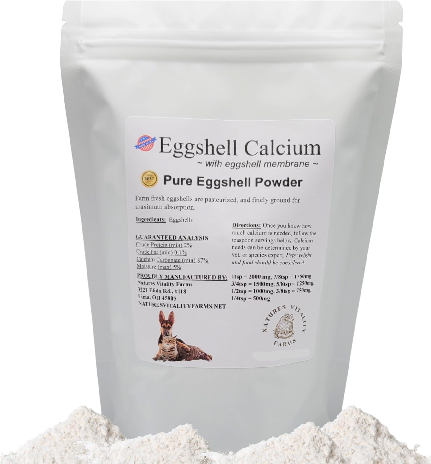 Amazon.com : UPCO Bone Meal Supplement for Dogs and Cats (1Lb Bag ...