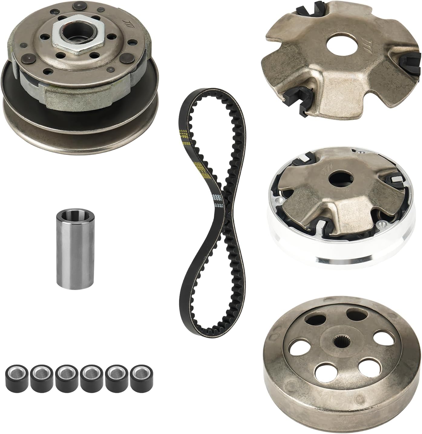 Amazon.com: Clutch and Variator Assembly Set with 743 belt for GY6 ...