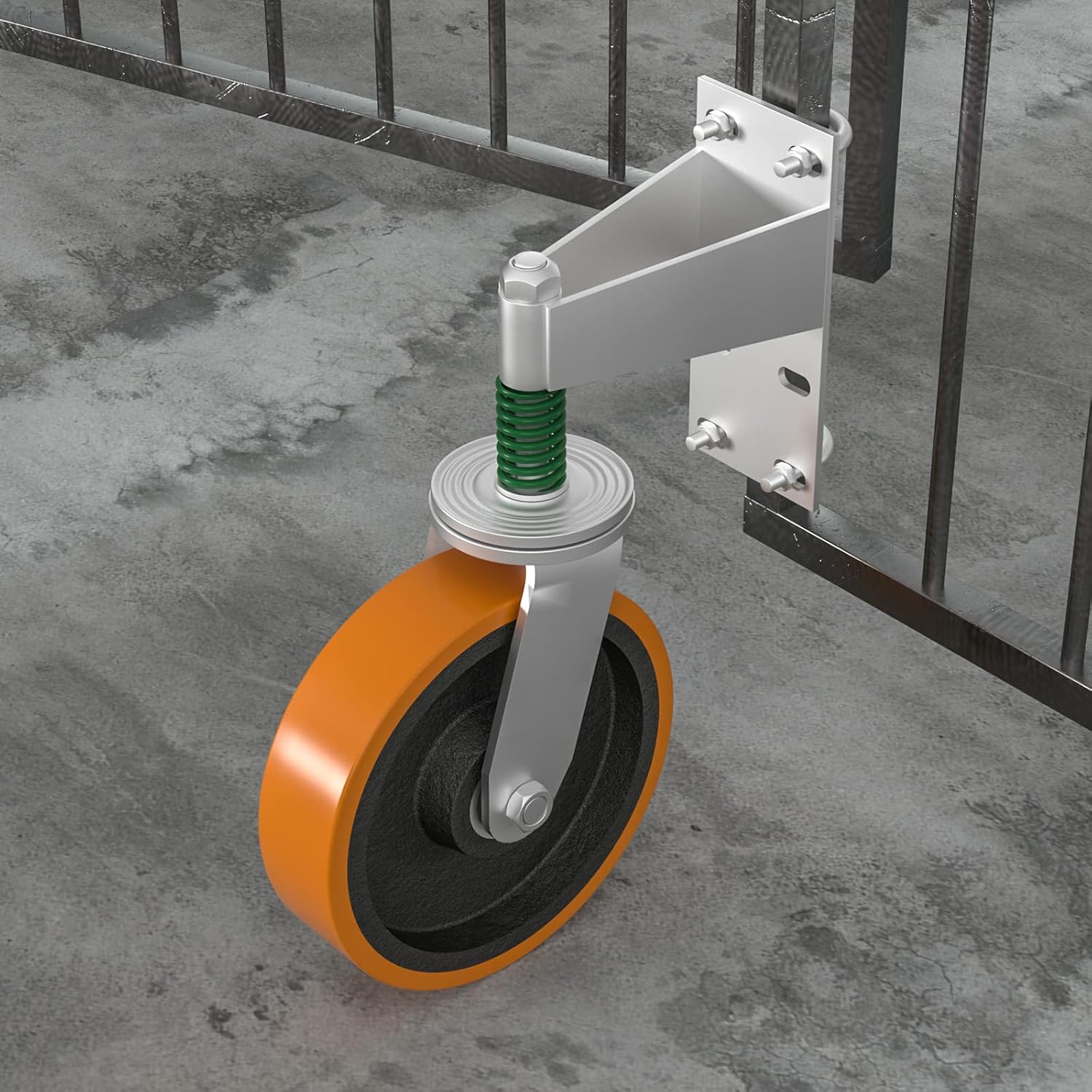 Buy Uscaster Gate Wheel 8inch Fence Gate Wheels for Metal Tube Gate ...