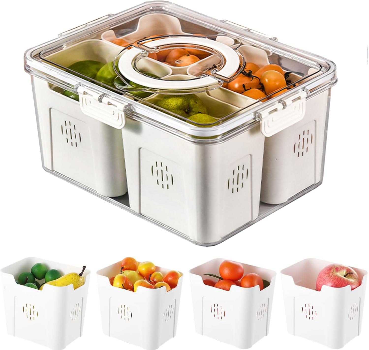 Amazon.com - Fridge Storage Containers for Fruits and Vegetables ...