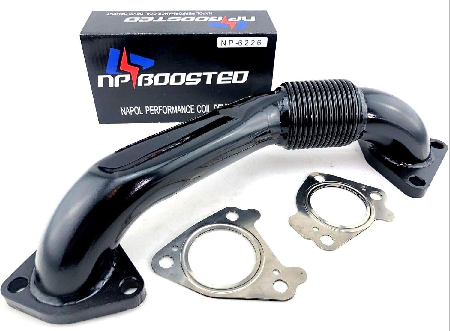 Passenger Side Up Pipe w/Gaskets For LB7 LLY LBZ LMM LML 6.6L Duramax ...