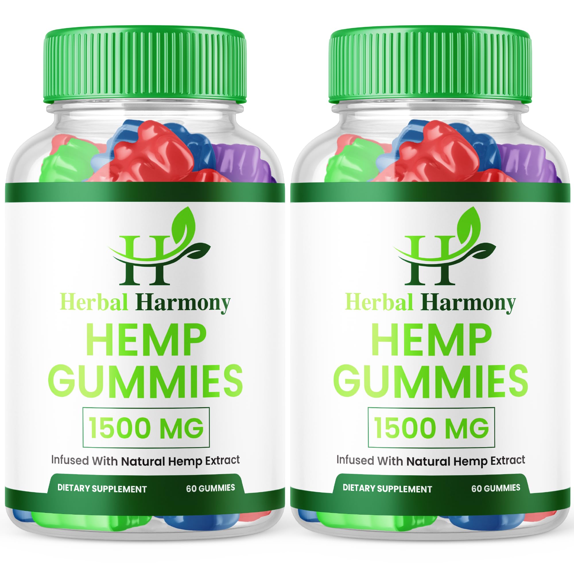 Amazon.com: (2 Pack) Herbal Harmony Hemp Gummies - Official Formula ...