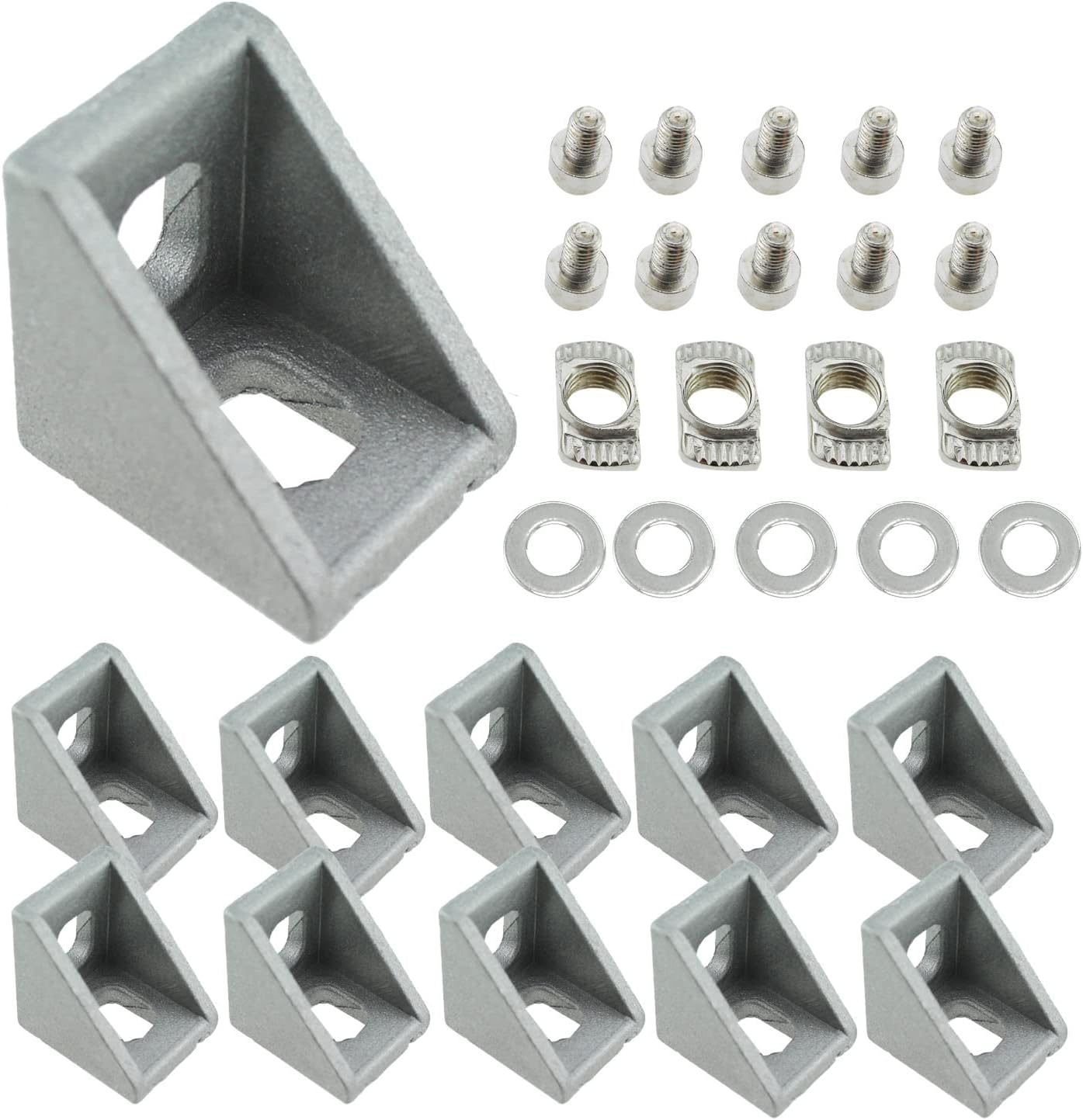 Amazon.com: 2020 Series Corner Bracket SQXBK 10Sets Silver 2020 Series ...