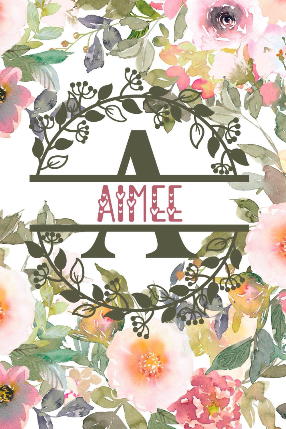 Aimee: Personalized To Do List Notepad with Elegant Floral Design Cover ...