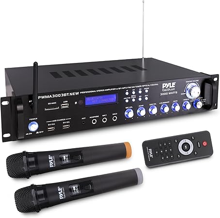 Amazon.com: Pyle Bluetooth Home Audio Power Amplifier -4 Ch. 3000W ...
