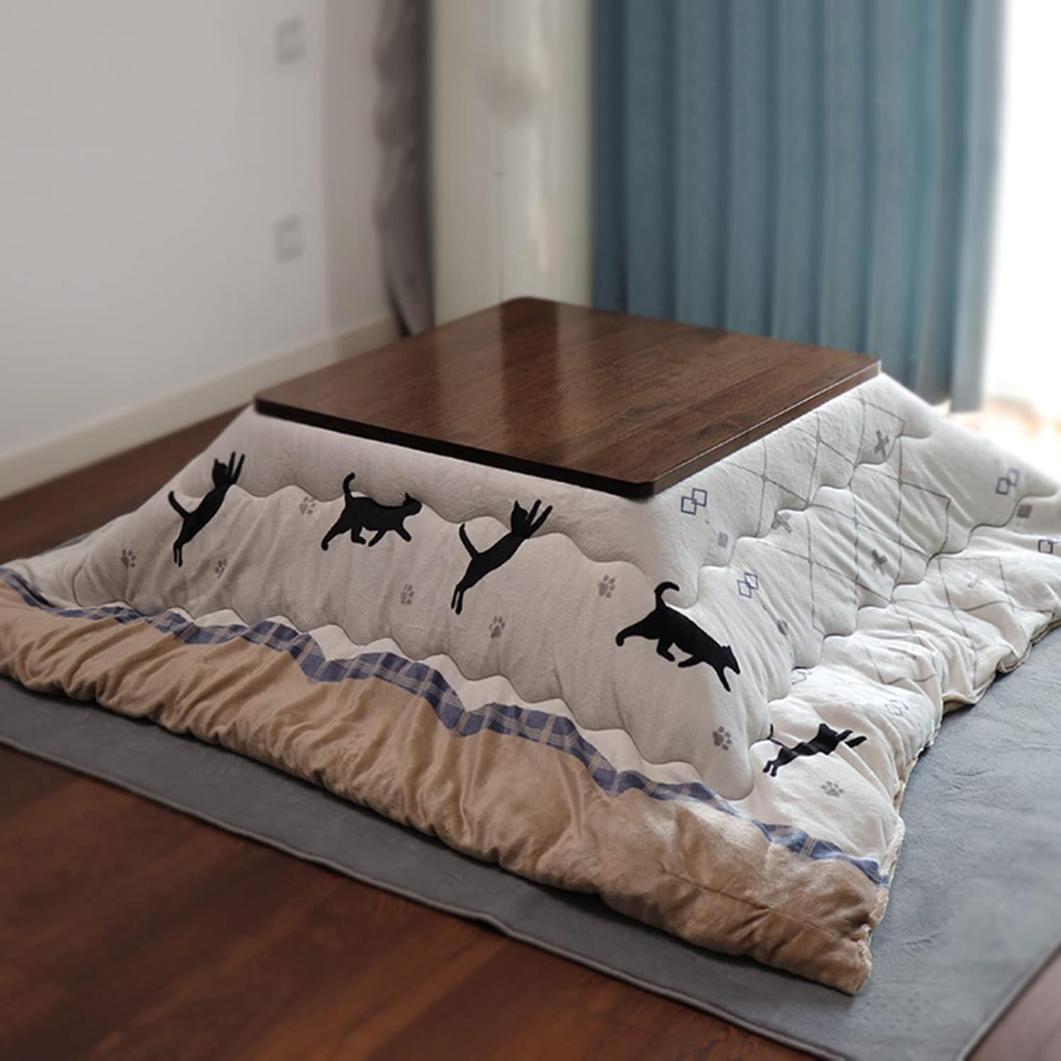 Kotatsu Table Set Living Room Heating Table in Winter Coffee Table ...