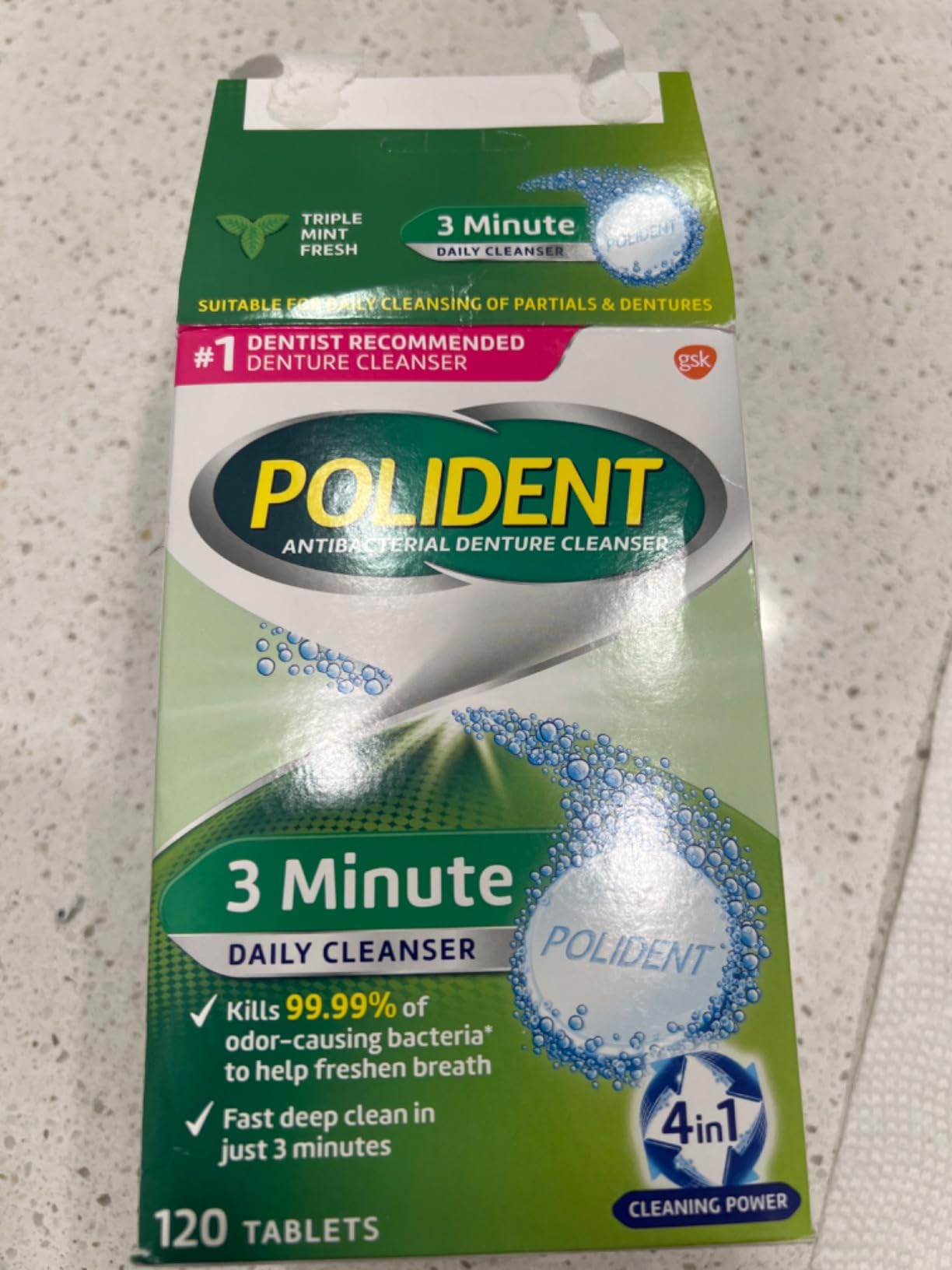 Amazon.com : Polident Polident Partials Denture Cleanser, 40 Count ...