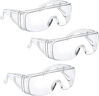 Safety Glasses Goggles Over Eyeglasses Anti Fog for Women Men Safety ...