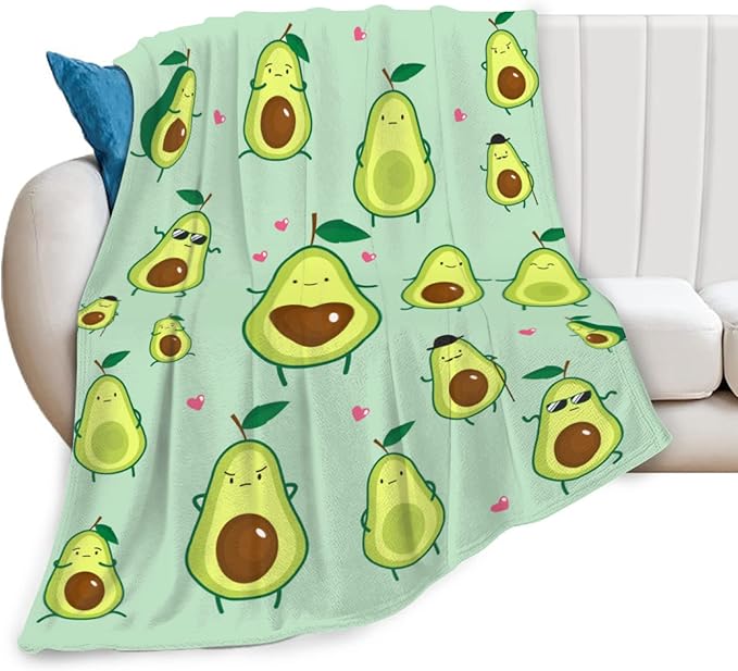 Amazon.com: Avocado Blanket Soft Warm Throw Blanket for Kids Adults ...