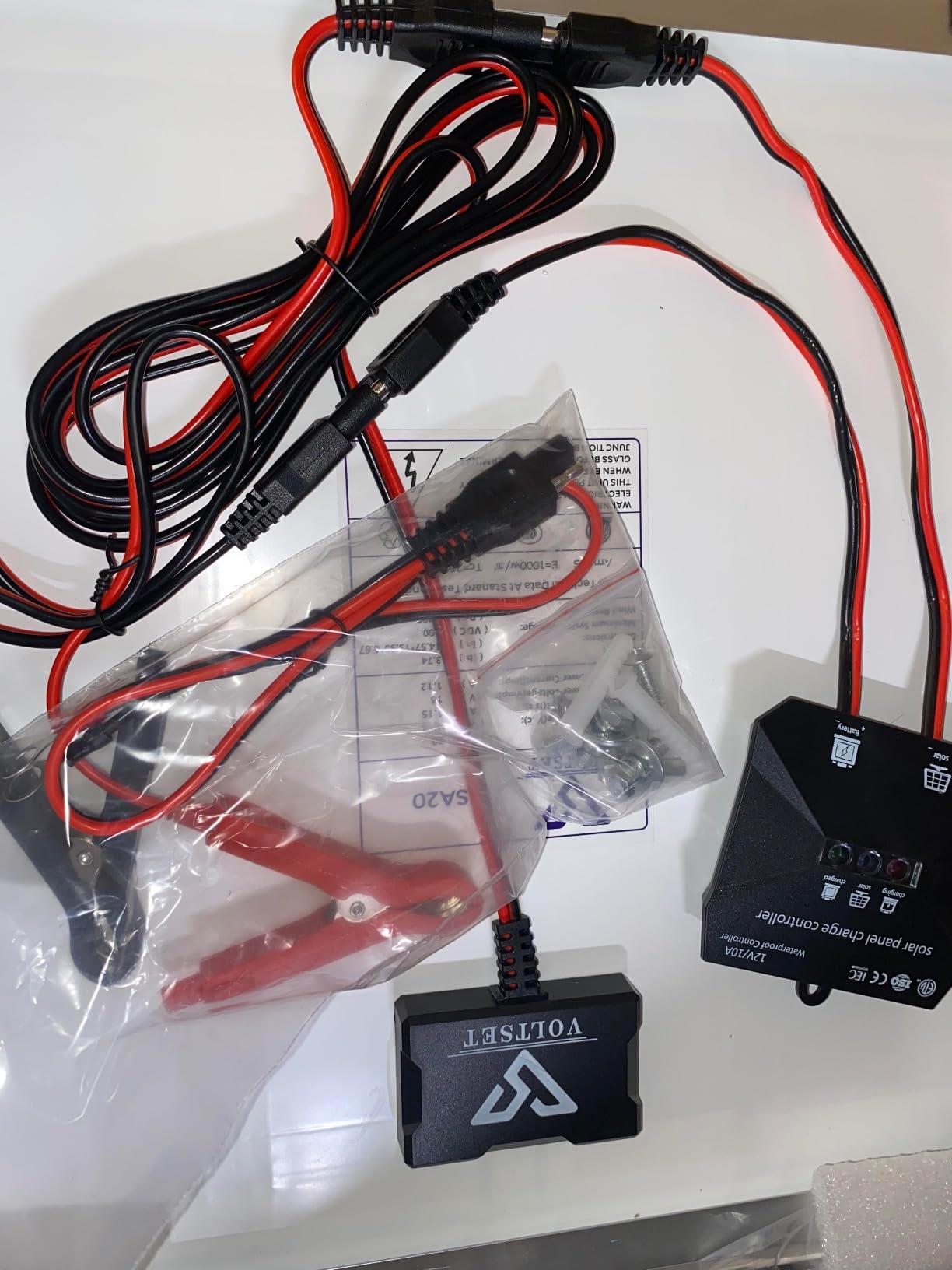 $8/mo - Finance Voltset 20W Solar Battery Trickle Charger Maintainer ...