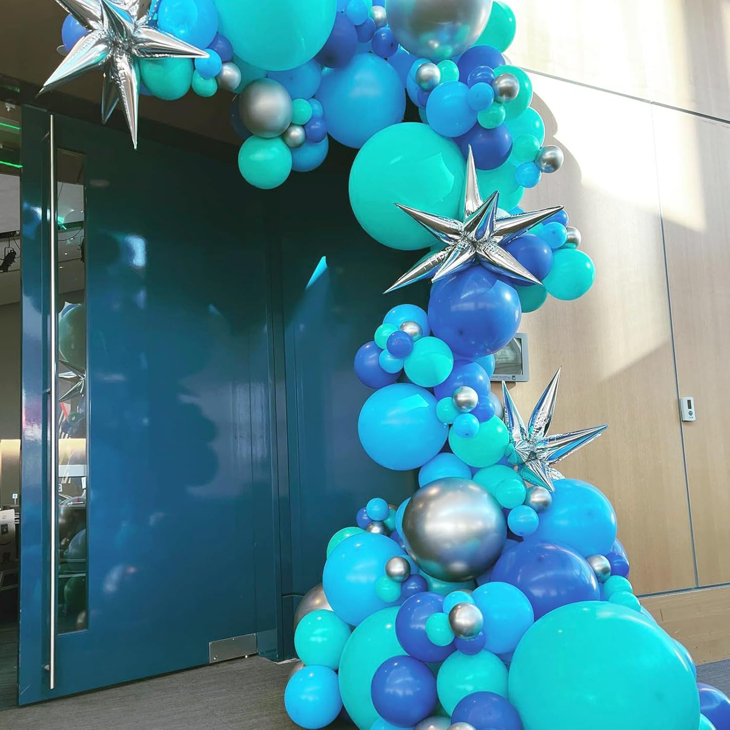 Kit de arco de guirnalda de globos azules, arco de globos de 5, 10, 12 ...