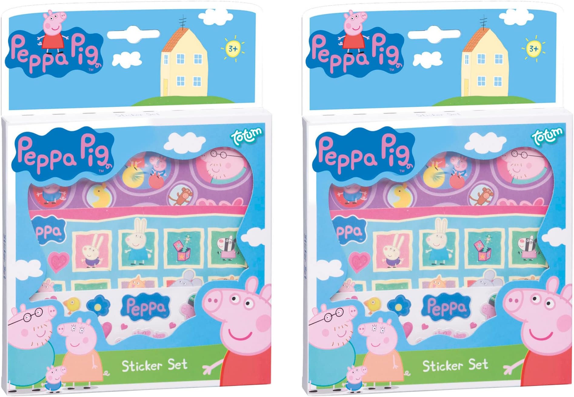 Peppa-Pig Arts and Crafts Sticker Set Pack of 2 - Sticker Sheet ...