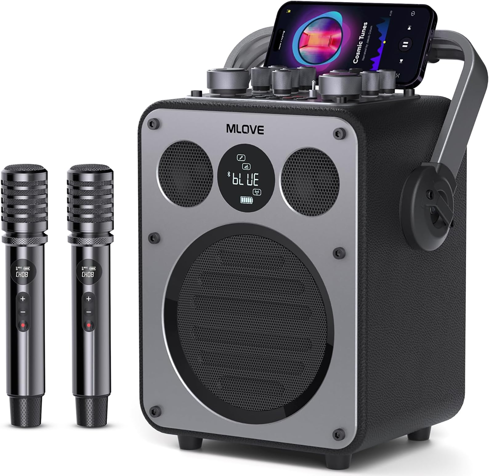 Amazon.com: 200W Peak Karaoke Machine for Adults & Kids, Bluetooth ...