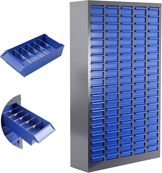 Amazon.com: 100-Drawer Nut and Bolt Organizer with Shelves and Label ...