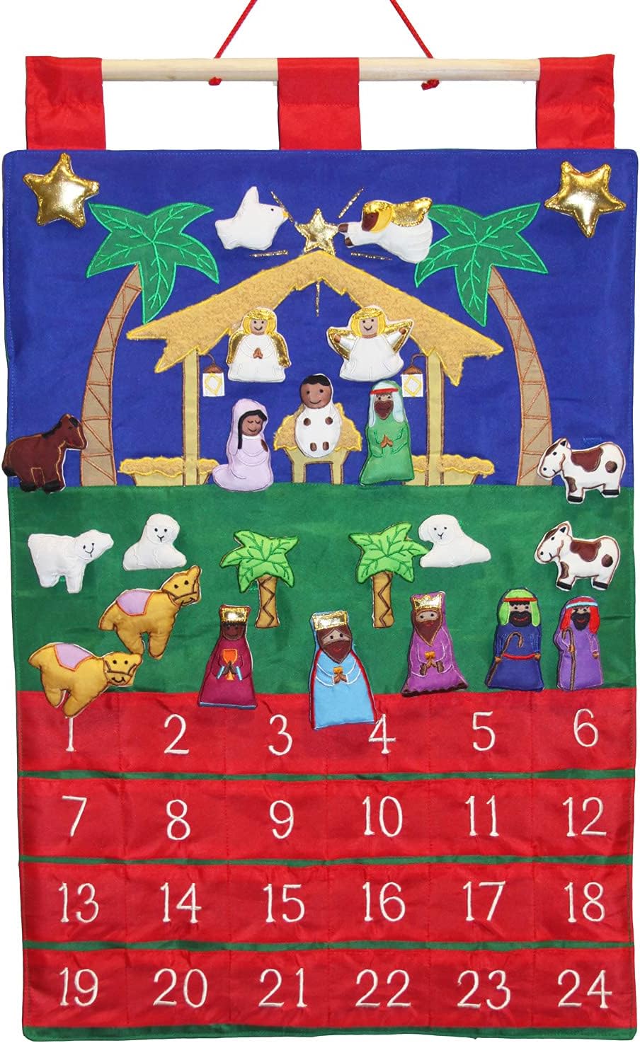 Amazon.com: Stained Glass Holy Night Advent Calendar (Countdown to ...