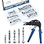 TOVOT 77pcs Heavy Duty Wall Anchor Gun Metal Setting Tool with Molly ...