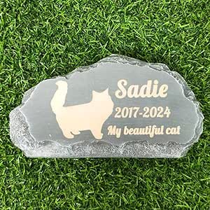 Amazon.com: Personalized Pet Memorial Stone - Pet Statues for Garden ...