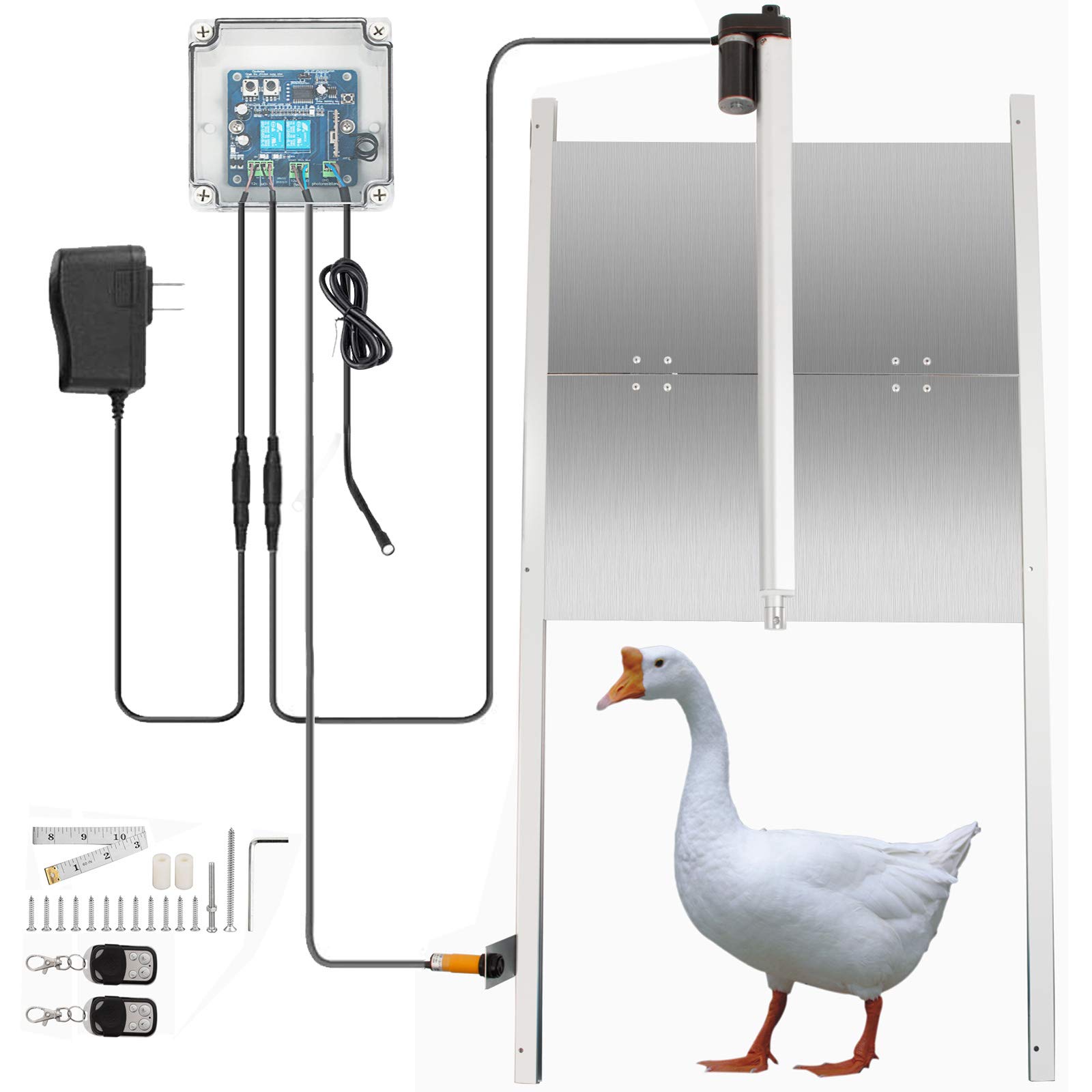 Vevor Automatic Duck Door Opener Kits Induction Automatic Chicken Coop ...