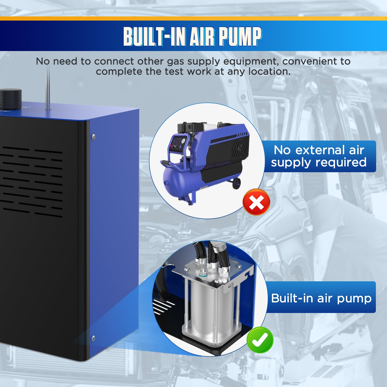 Snapklik.com : Smoke Machine Automotive Built-in Air Pump, Evap Smoke ...