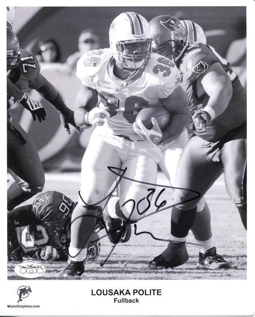 Autographed Lousaka Polite Photograph - 8X10 - JSA Certified ...