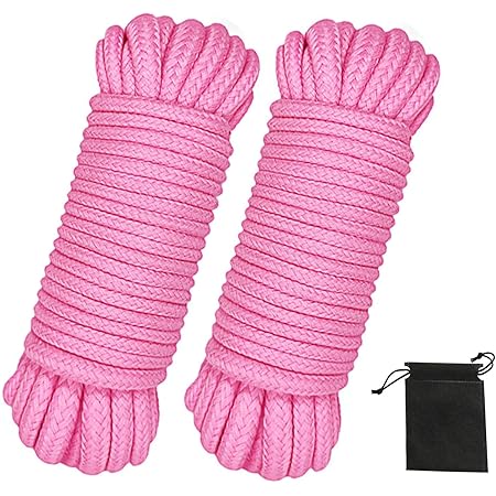 5 Pack Soft Cotton Rope, Multipurpose Durable Long Rope Craft Colored ...