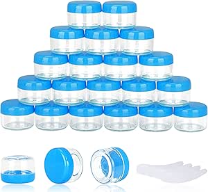 50PCS 5 Gram Sample Containers, 5ml Empty Jars with Lids, Small ...