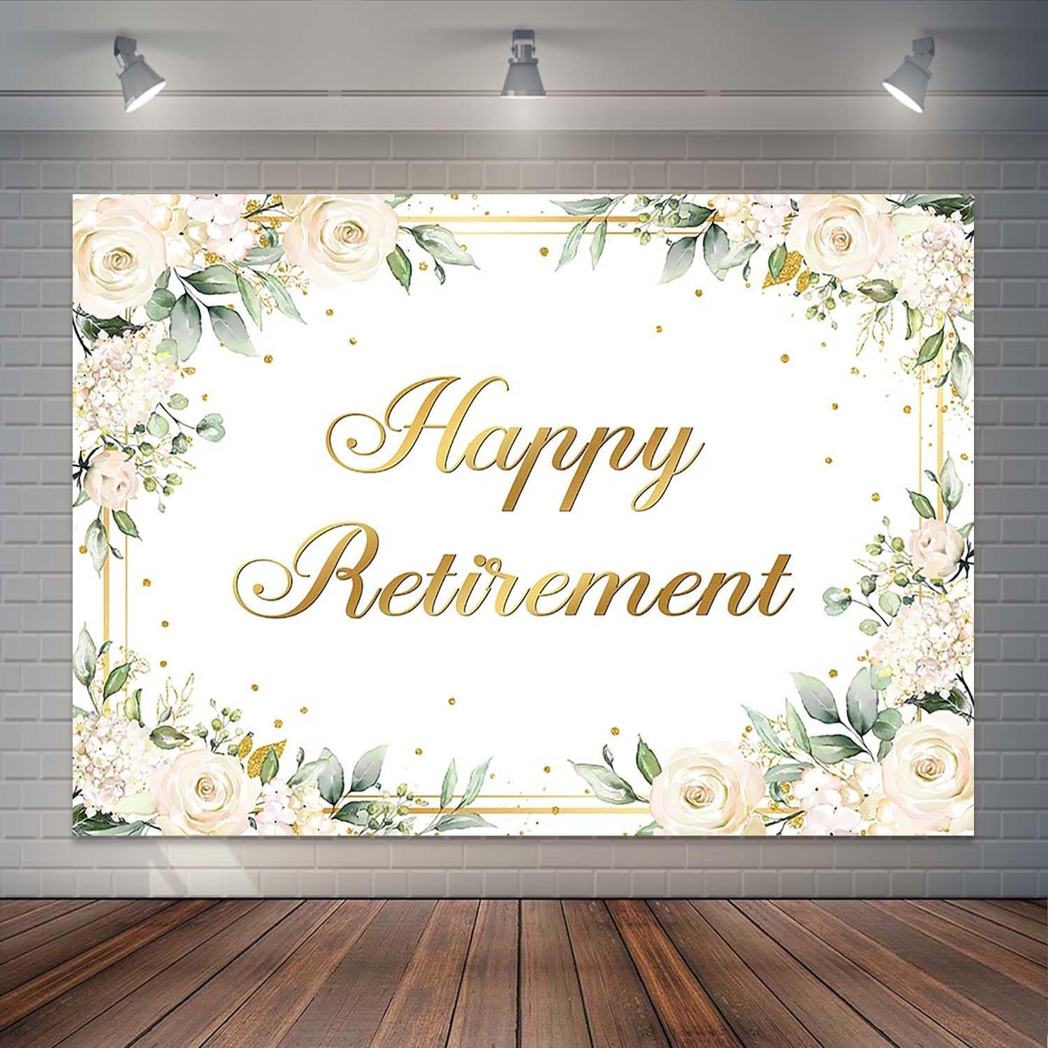 Amazon.com : AIBIIN 7x5ft Happy Retirement Backdrop for Men Women ...
