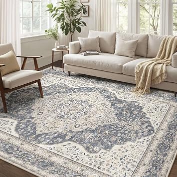 Amazon.com: Washable Rug 9x12 Area Rugs for Living Room Bedroom Dining ...