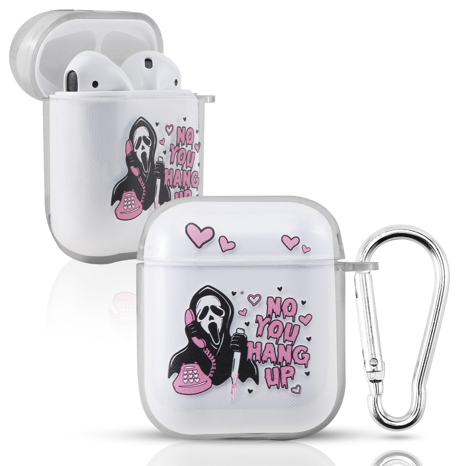 Snapklik.com : Yebowe For Airpods 2nd Generation Case, Cute Clear ...