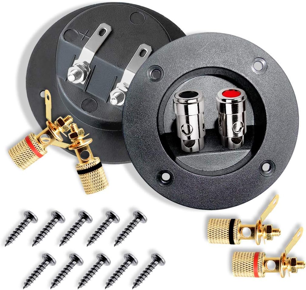 Amazon.com: Kalevel 6pcs 2-Way Speaker Box Terminal Subwoofer Box ...