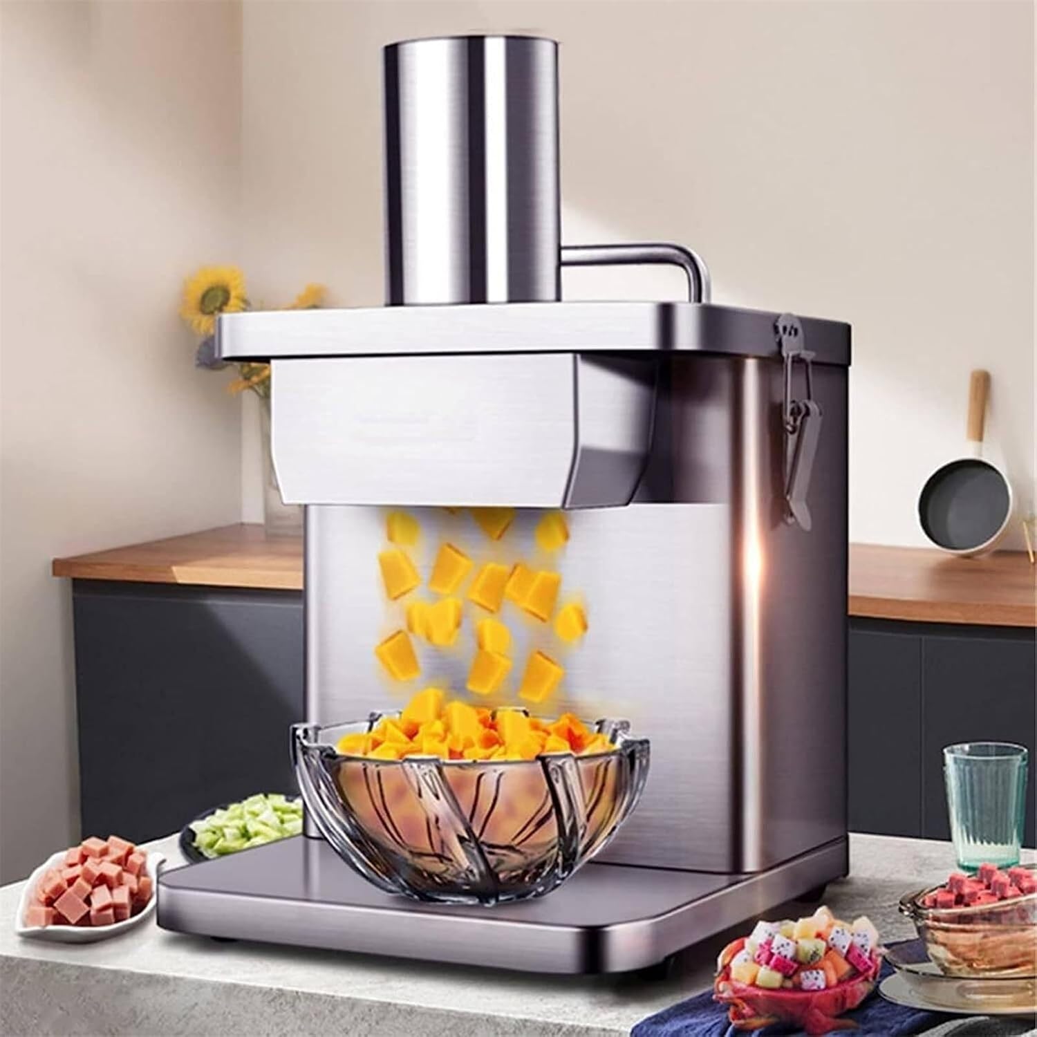 Amazon.com: Electric Food Dicer 250W Electric Vegetable Dicer ...