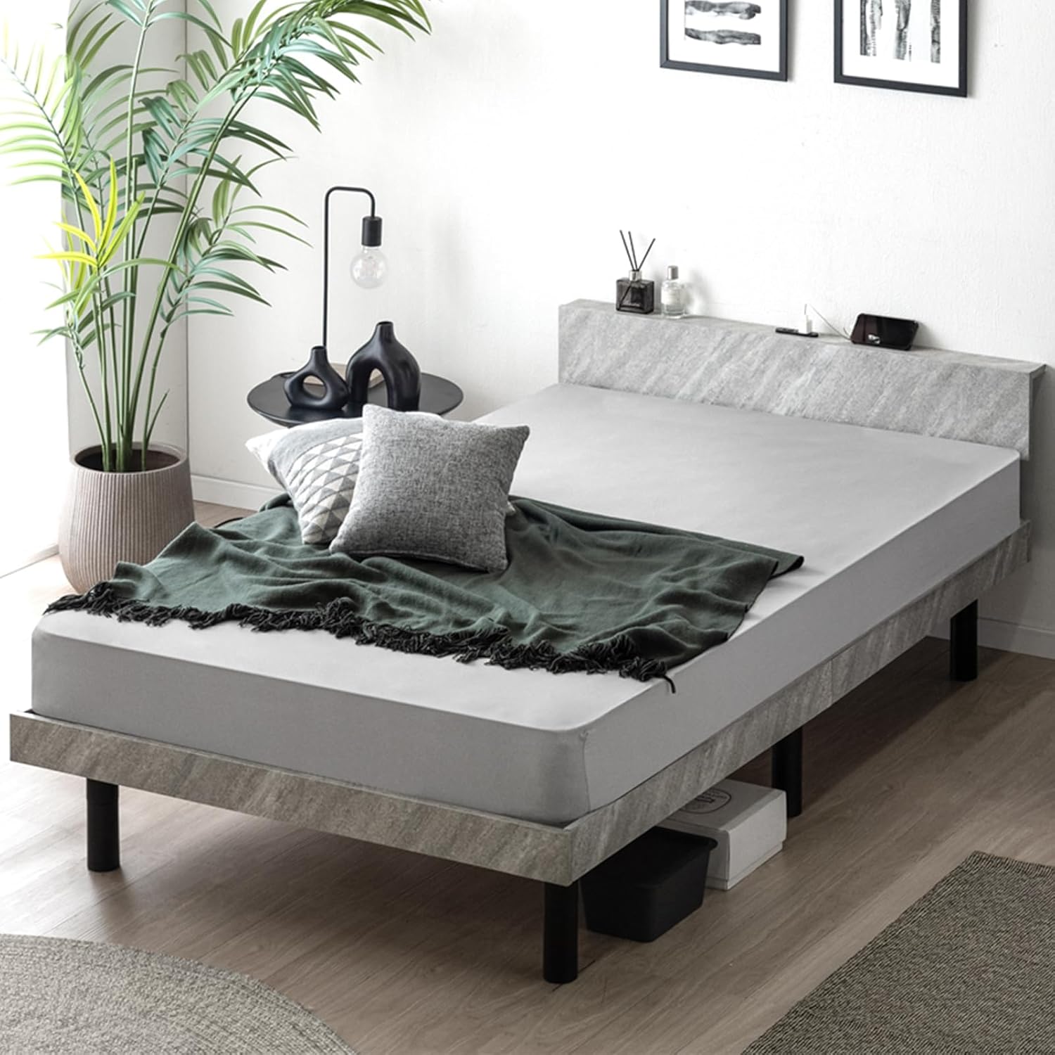 Amazon.co.jp: Tansu no Gen 49600140 (114684) Single Bed Frame, Single ...