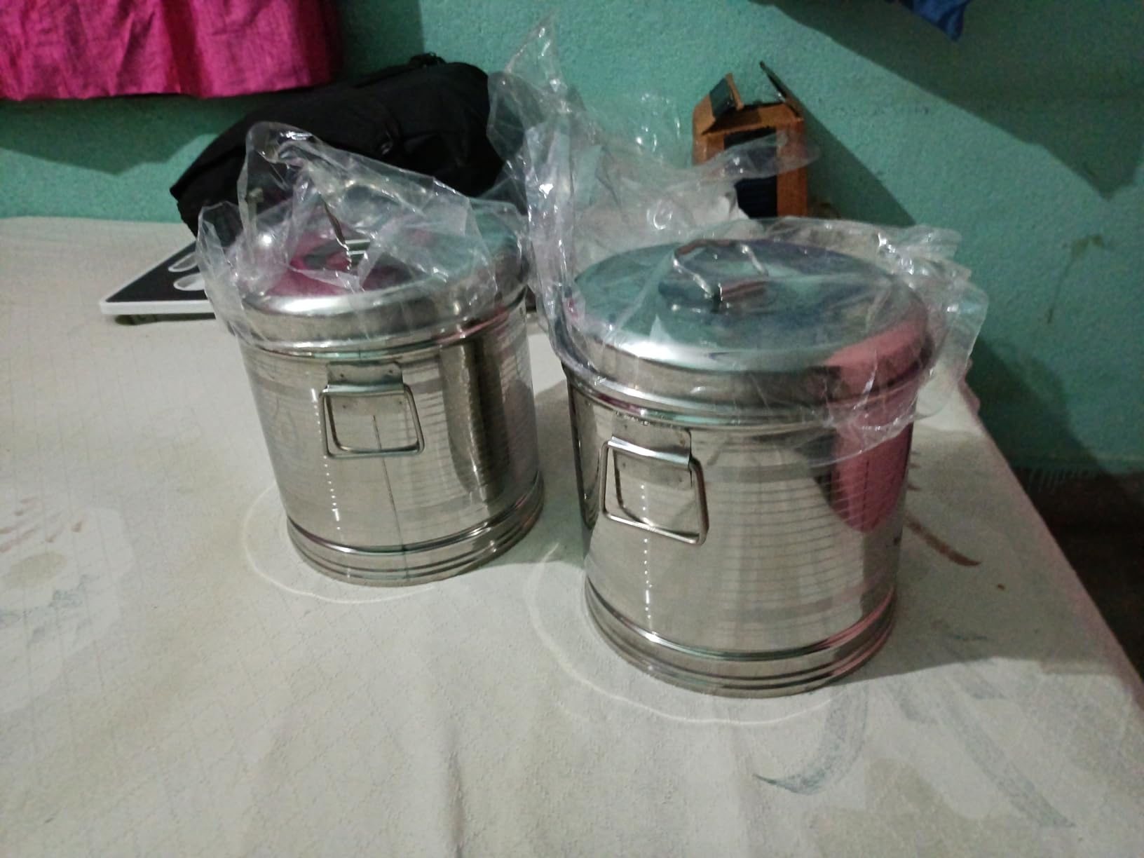 Buy V METAL ARTS Stainless Steel Rice Storage Container 5 KG | Kothi ...