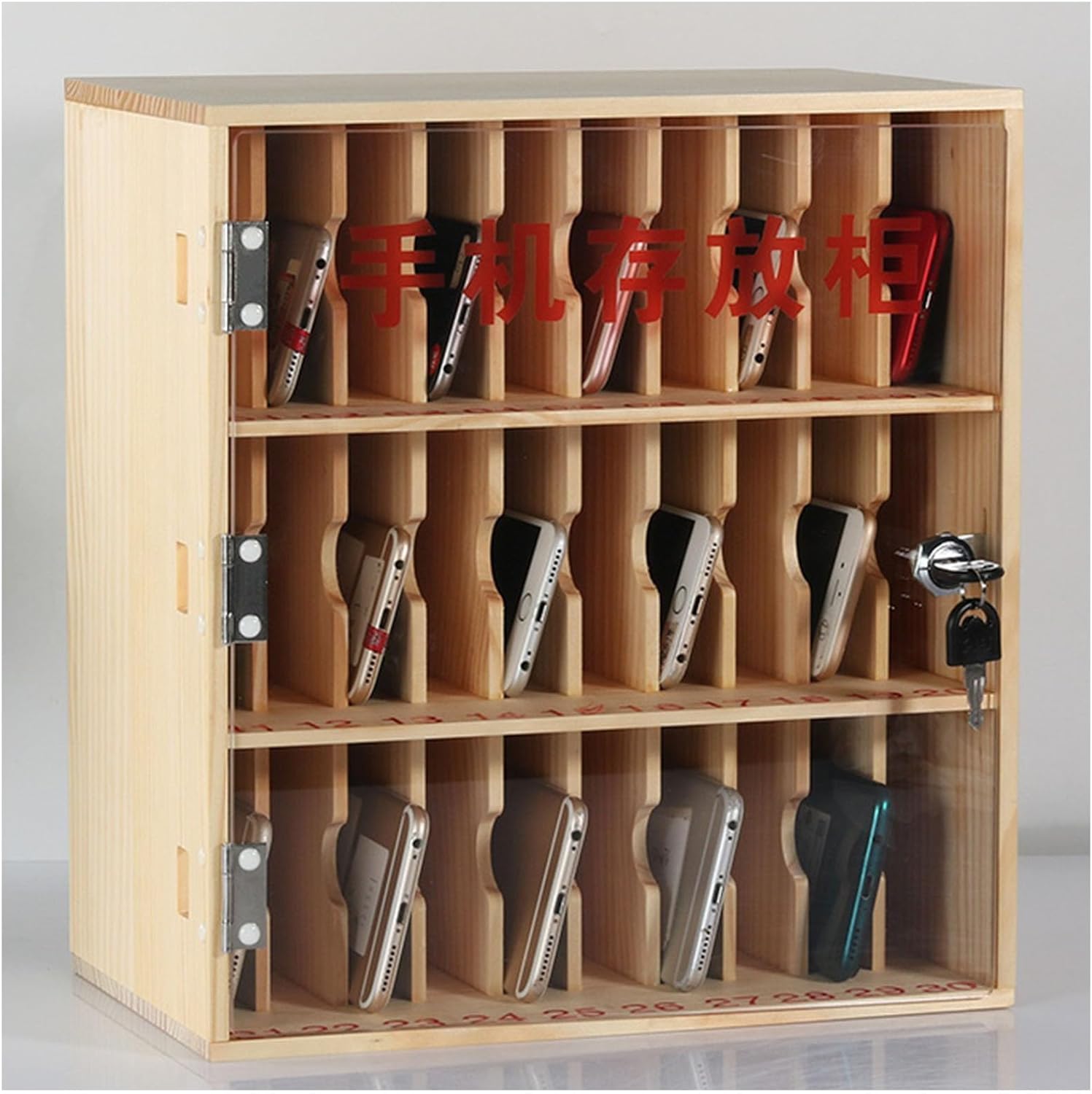 Amazon.com: Wooden Cell Phone Holder Cell Phone Storage Cabinet, Mobile ...