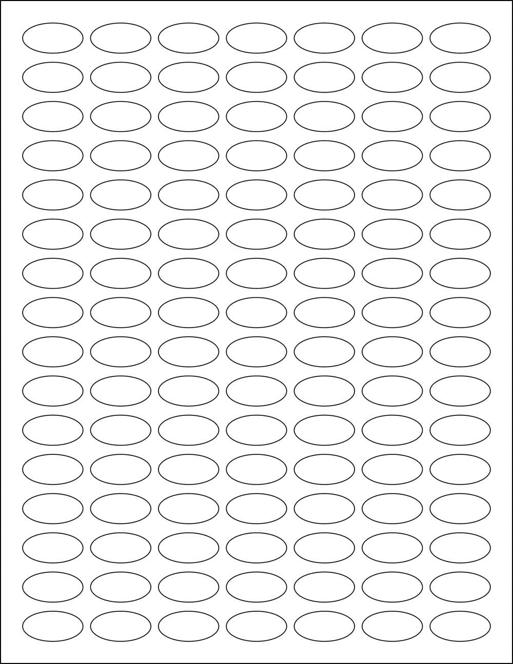 Amazon.com : (12 Sheets) 1334 1/2"x1" Blank White Oval Circle Stickers ...