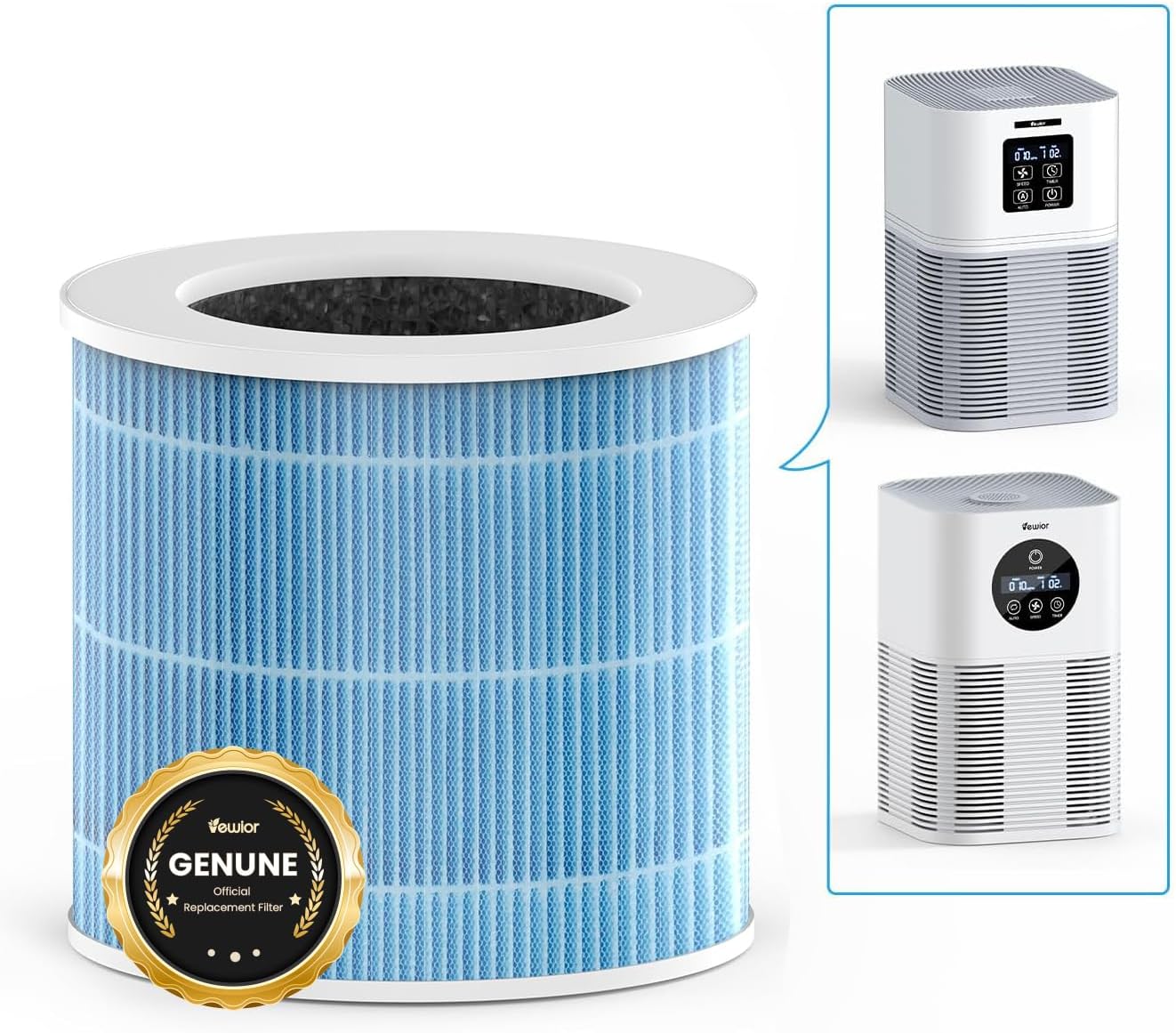 Amazon.com: VEWIOR A1 Official Replacement Filter H13 True HEPA Air ...